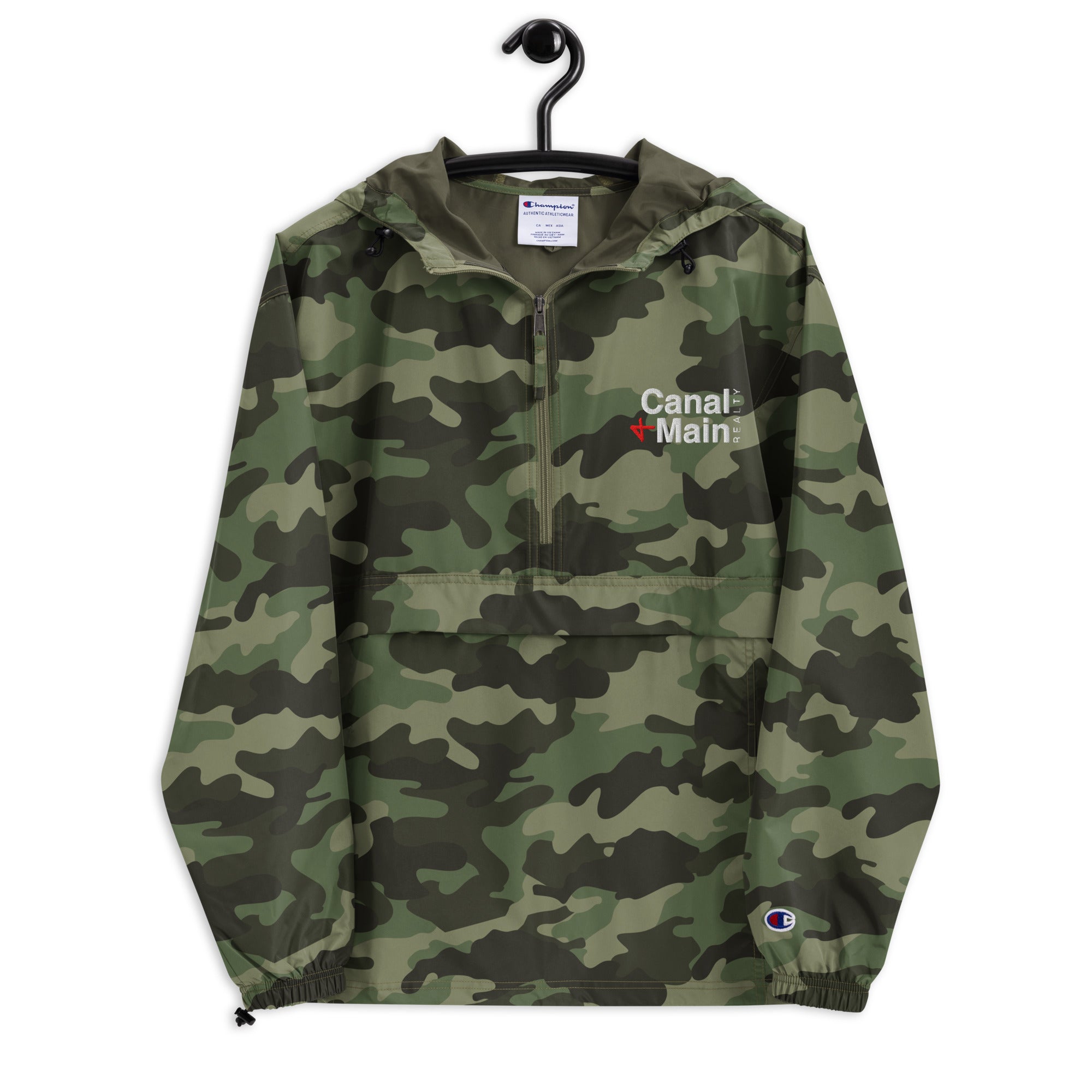 Embroidered Champion Packable Jacket (stitch) – Canal + Main Realty Wear